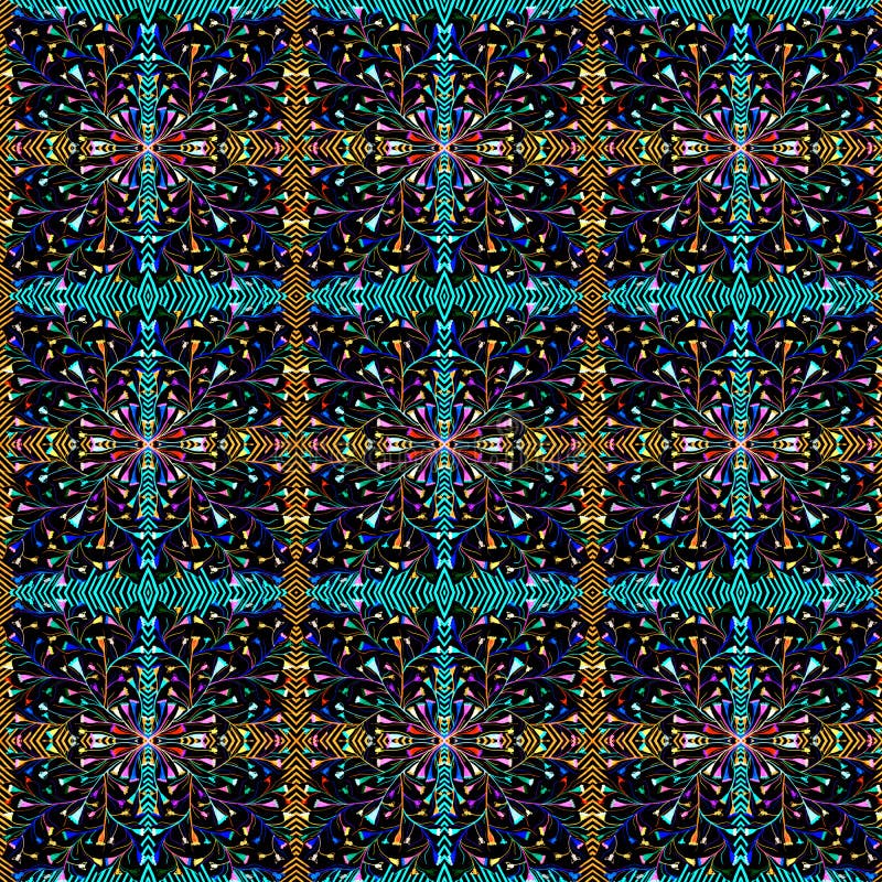 Unique, Abstract Pattern. Made with Unique Drawings Stock Illustration ...