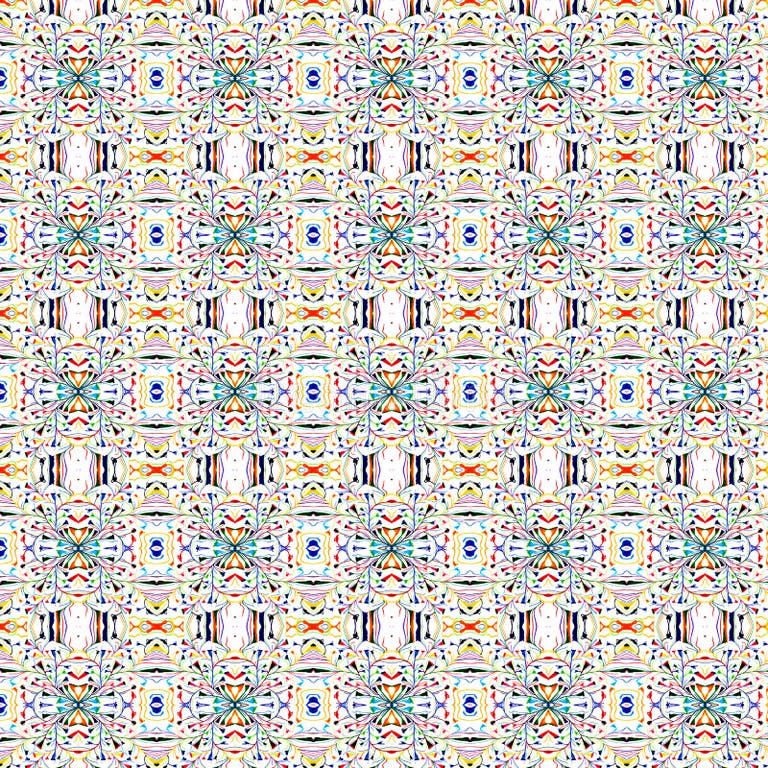 Unique, Abstract Pattern. Made with Unique Drawings Stock Illustration ...