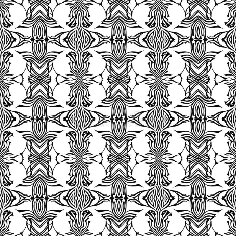 Unique, Abstract Pattern. Made with Unique Drawings Stock Illustration ...