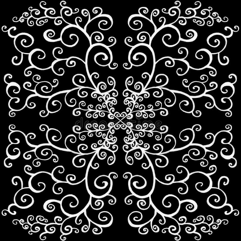 Unique, Abstract Pattern. Made with Unique Drawings Stock Illustration ...