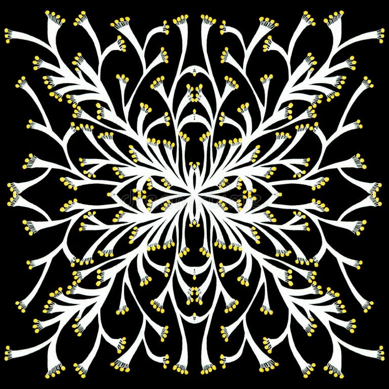 Unique, Abstract Pattern. Made with Unique Drawings Stock Illustration ...