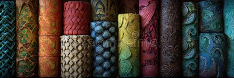 Unique Abstract Patterns Showcasing Stylized Textures Resembling ...