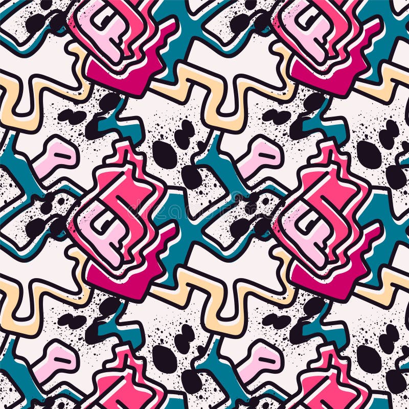 Grafitti Patterns Stock Illustrations – 134 Grafitti Patterns Stock ...
