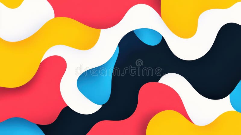 Unique Abstract Shapes Blend with Organic Patterns, Creating a Stunning ...