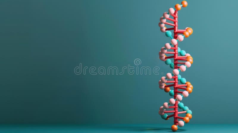 Unique Abstract Wallpaper Featuring a Retro Modern DNA Structure and ...