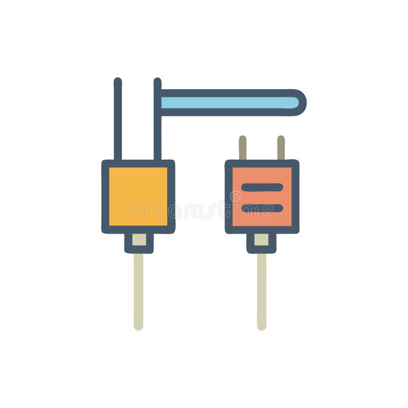 Unique Adjustable Power Resistor Electrical Icon Stock Illustration ...