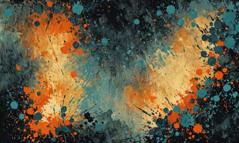 Abstract Paint Splats Background Stock Illustration - Illustration of ...