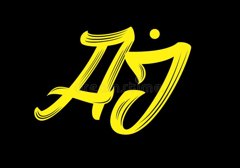 Unique AI Initial Letter Alphabet Stock Illustration - Illustration of ...