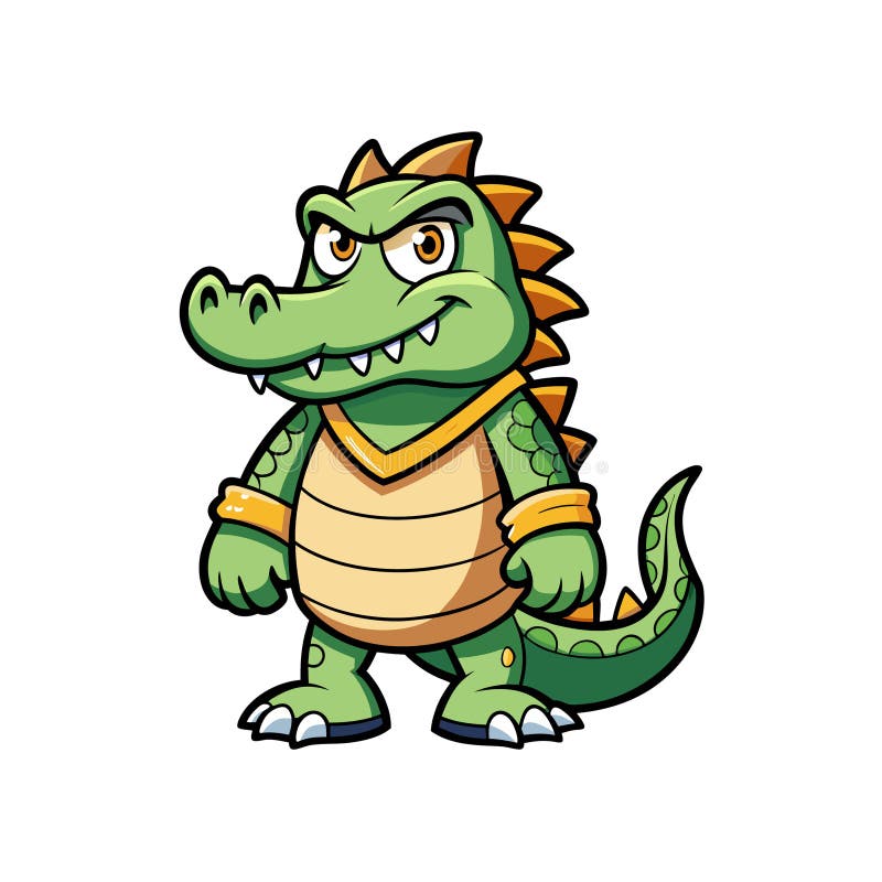 Unique Alligator Character in Soothing Sketch Stock Illustration ...