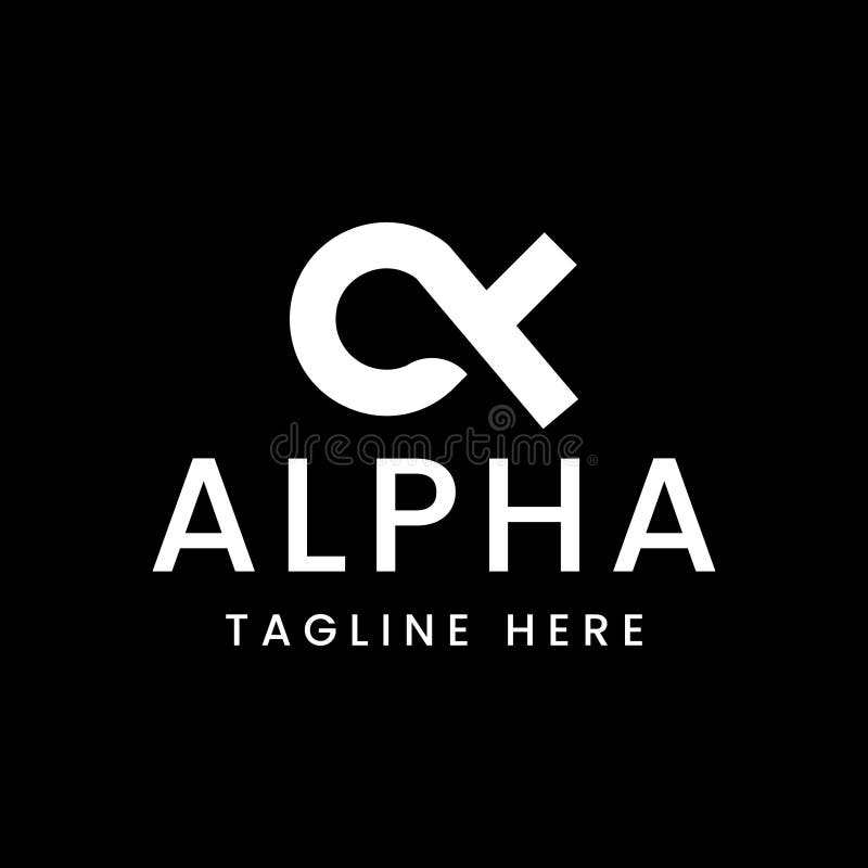 Unique Alpha Vector Logo Design Stock Vector - Illustration of alpha ...