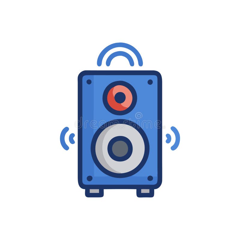 Unique Amplified Speaker Electrical Icon Stock Photo - Illustration of ...