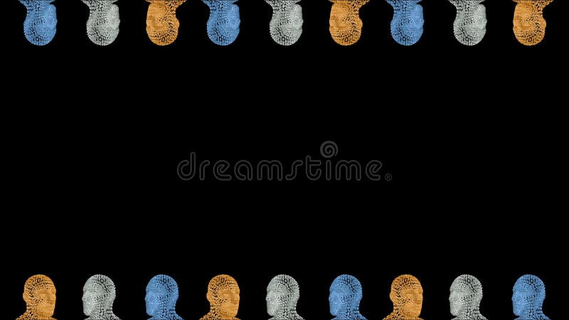 An Unique Animated Frame with Characters and Items. Stock Footage ...