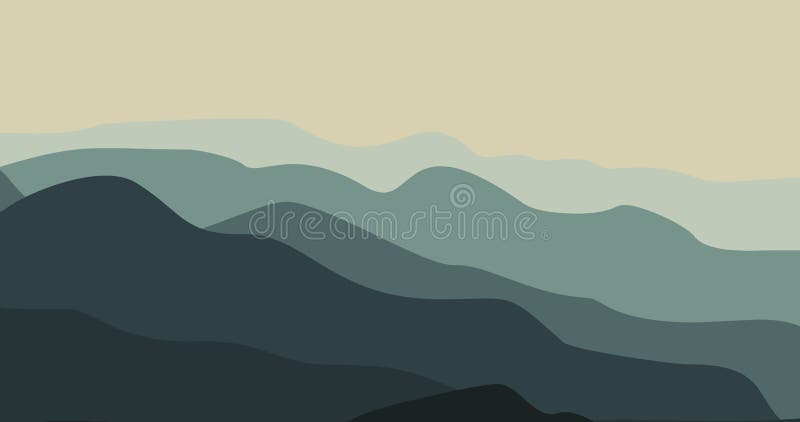 Animated Purple and Green Gradient Mountain Nature Wave Background ...
