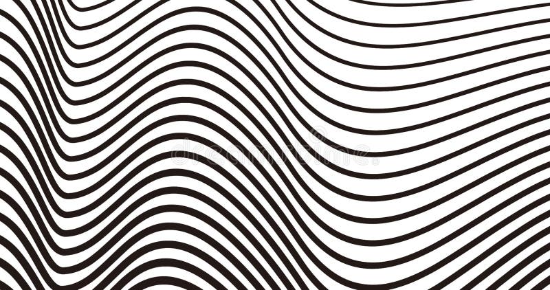 Animated Wave Texture Background Flowing Flat Black and White ...