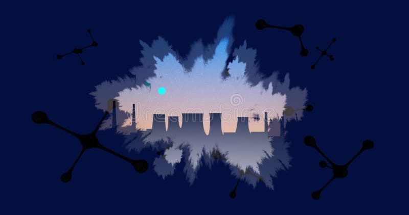 Unique Animation Video with Industries and Silhouette Molecular ...