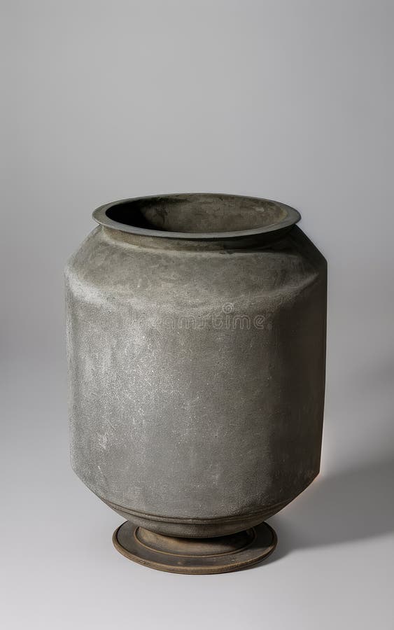 Unique Antique Pottery Stone Texture on Grey Background Stock Image ...