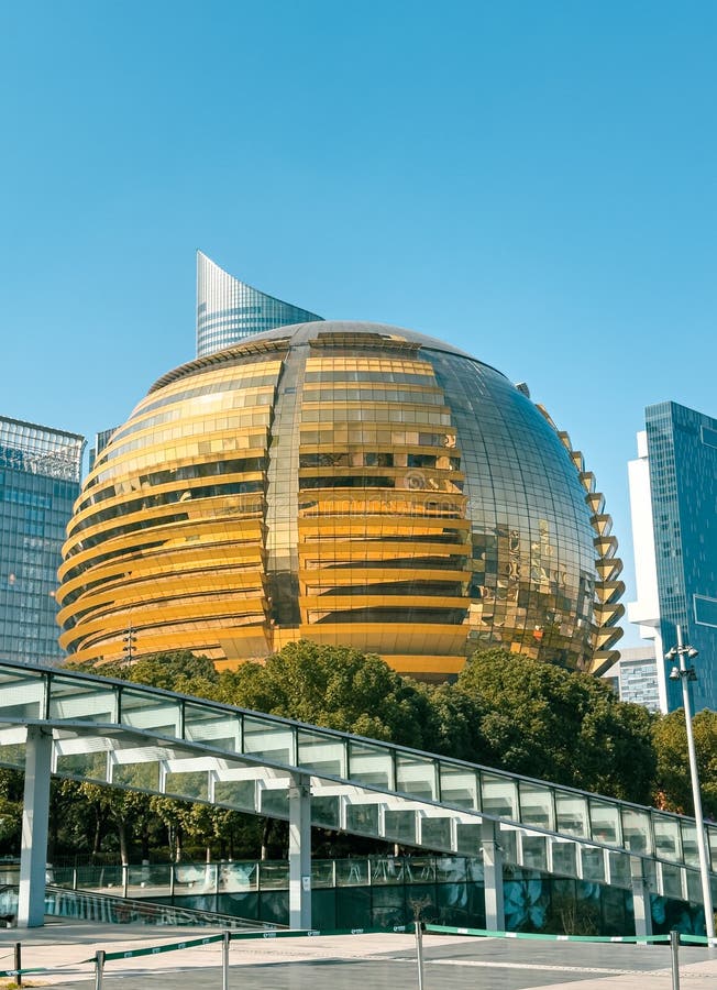 Hangzhou, China - January 05, 2025: Unique Architectural Design of ...