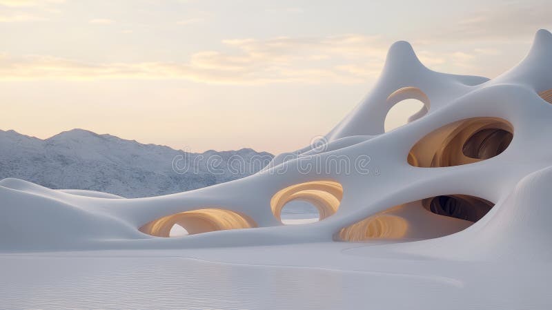 Unique Architectural Design, a White Building with Central Void and ...