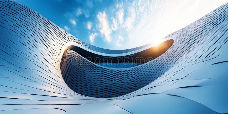 Unique Architectural Structure Features Flowing Lines and an Innovative ...