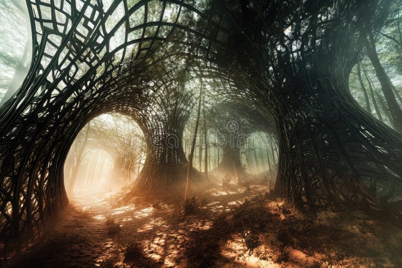 Unique Architectural Structures Intertwine with Nature in a Mystical ...