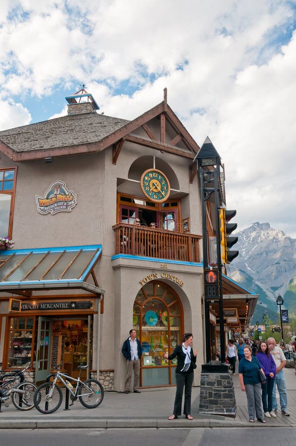 Unique Architecture of Banff Editorial Photo - Image of shop, banff ...