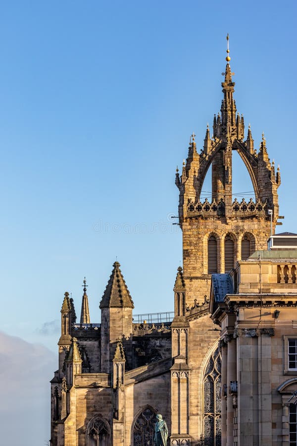 Unique Architecture of Buildings in Edinburgh Stock Photo - Image of ...