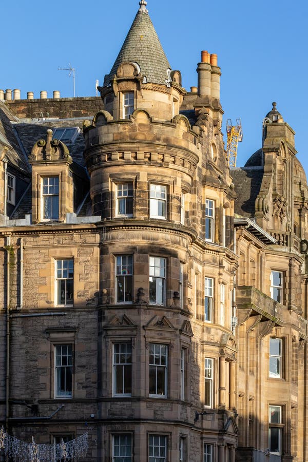Unique Architecture of Buildings in Edinburgh Stock Photo - Image of ...