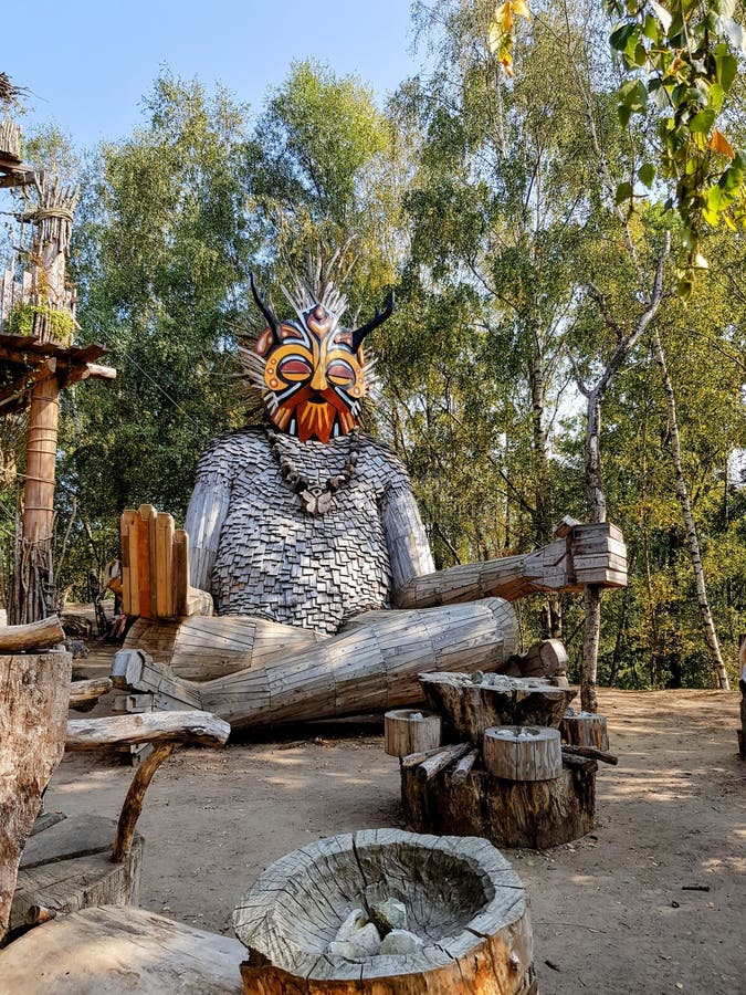 Unique Art in a Park, Belgium Editorial Stock Image - Image of design ...