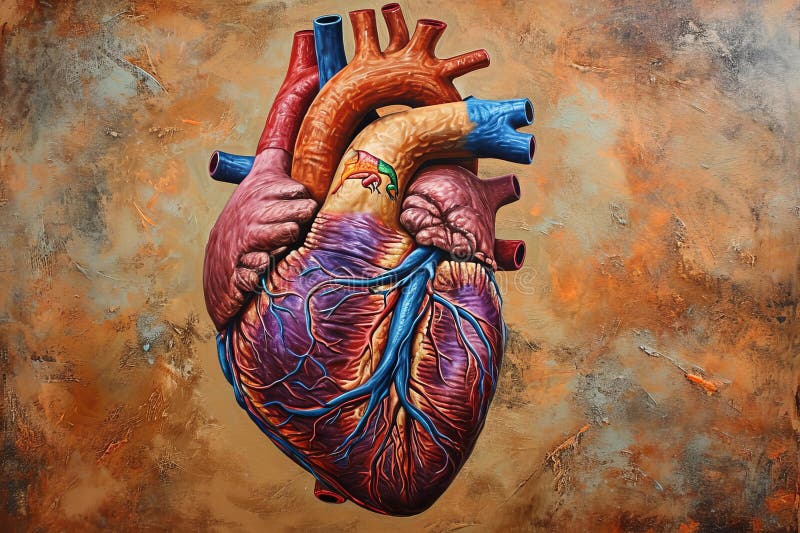 Unique Artist Anatomic Heart. Generate Ai Stock Image - Image of ...