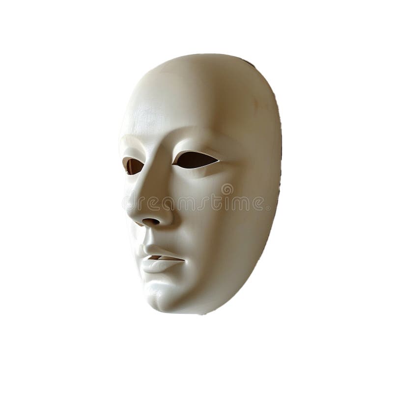 Unique Artistic Expression with a Blank Mask in a Minimalistic Setting ...