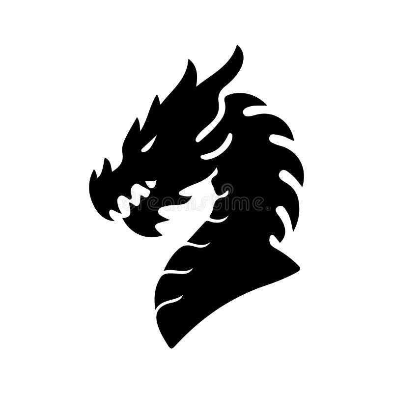 Abstract Dragon Logo Vector Illustration Stock Vector - Illustration of ...