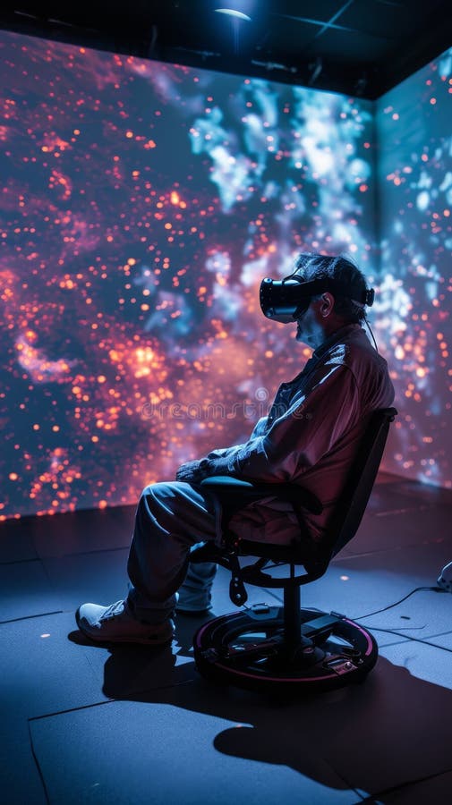 Unique Backdrop Background Highlighting a Virtual Reality Experience ...