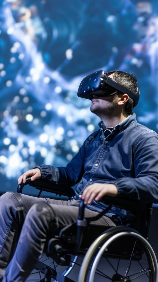 Unique Backdrop Background Highlighting a Virtual Reality Experience ...