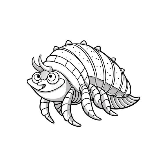Unique Barnacle Coloring Animal Design Stock Illustration ...
