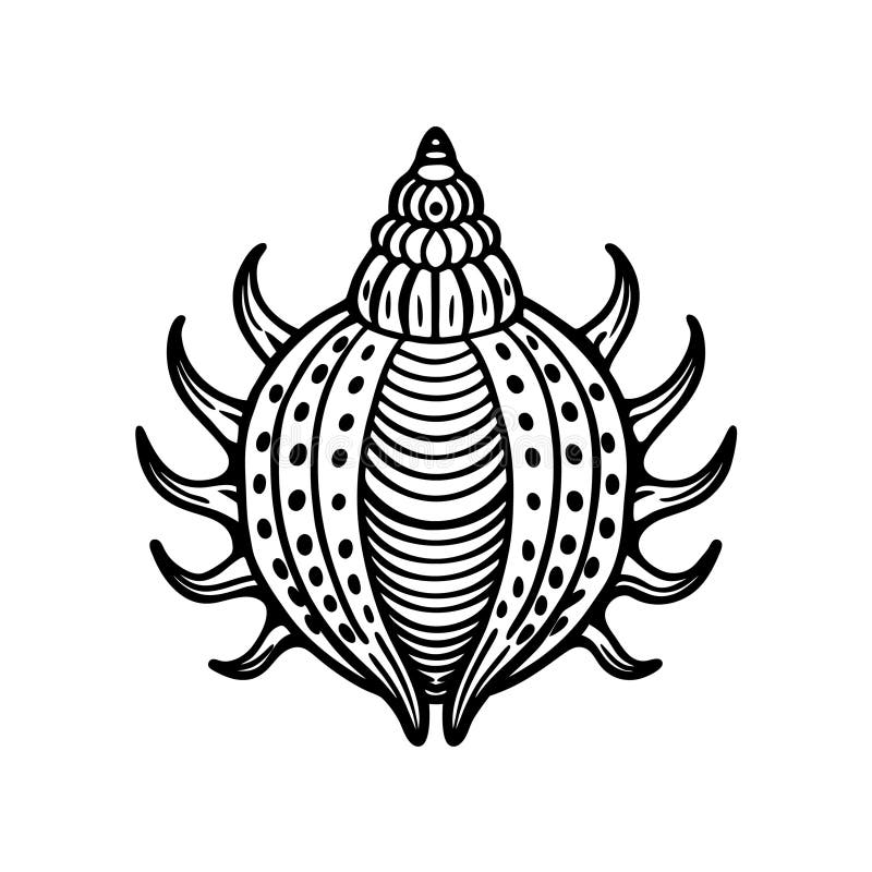 Unique Barnacle Linocut Arts Animal Design Stock Illustration ...