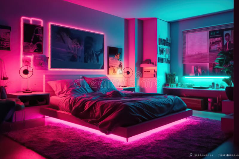 Unique Bedroom Design, Idea for Design Created by Generative AI Stock ...