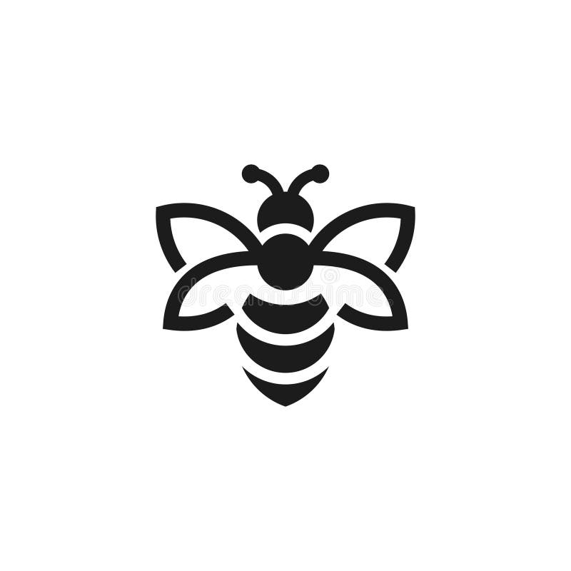 Unique Bee Logos for Standout Designs Stock Vector - Illustration of ...
