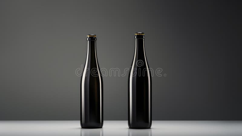Flared Base Minimalist Unique Beer Bottle Shape Ai Stock Illustrations ...