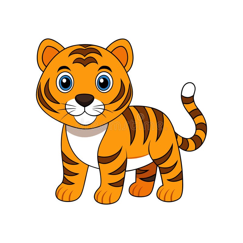 Unique Bengal Tiger Coloring Animal Design Stock Illustration ...