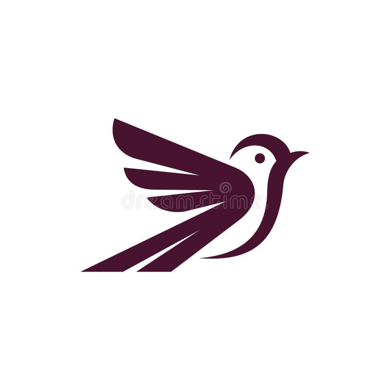 Unique Bird Logo Design Examples Stock Illustration - Illustration of ...