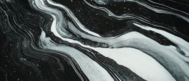 Unique Black Ink Patterns Create Abstract Textures Against a Light ...