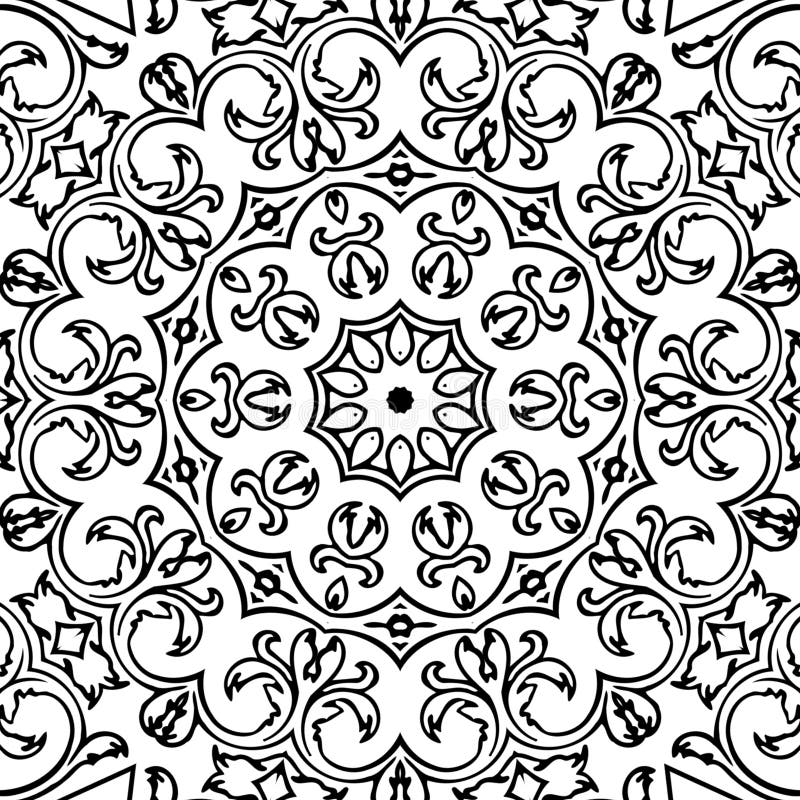 Black and White Abstract Pattern Image Stock Illustration ...