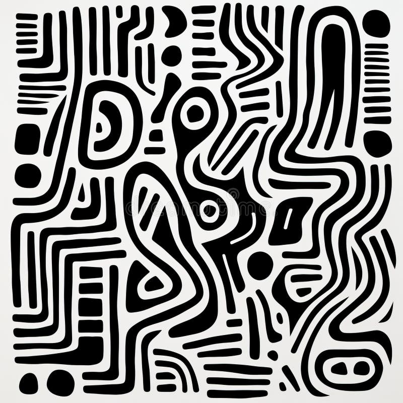 Unique Black and White Patterns for Sale: Experimental Typography and ...