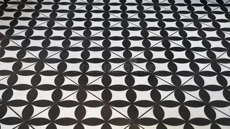 Beautiful Patterned Tile Floor Design in a Stylish Indoor Space Stock ...