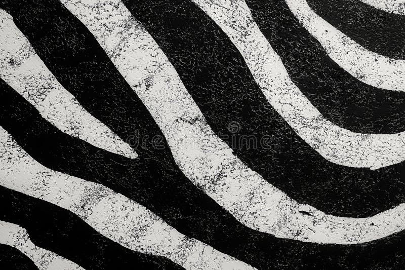 Unique Black and White Zebra Pattern Creates a Striking Visual Impact ...