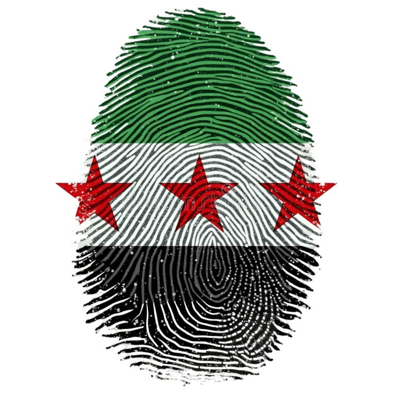 A Unique Blend of a Fingerprint Pattern is Overlaid with the New Syria ...
