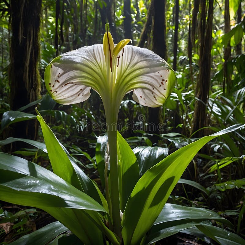 A Unique Bloom: the Stinking Corpse Lily in Its Natural Setting Stock ...