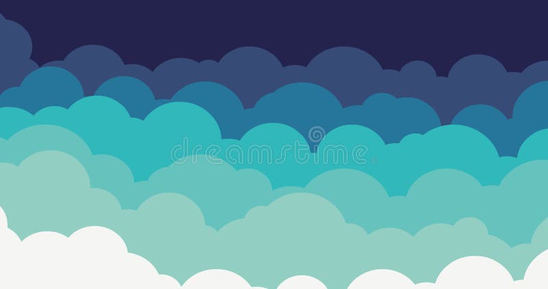 Blue Gradient Cloud Background Animation Stock Video - Video of spring ...