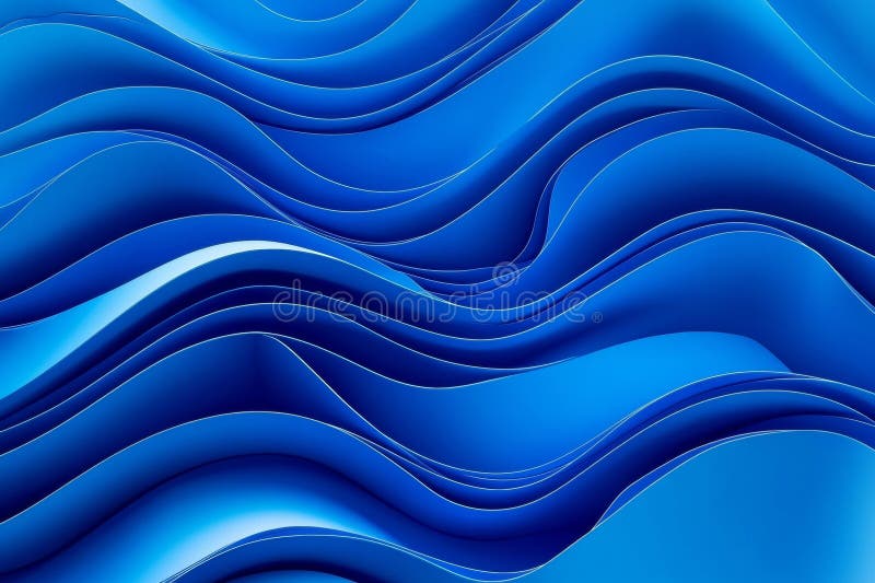This Unique Blue Wave Pattern Showcases Smooth, Flowing Lines that ...