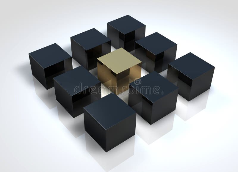 Unique Box stock illustration. Illustration of dimensional - 16008799